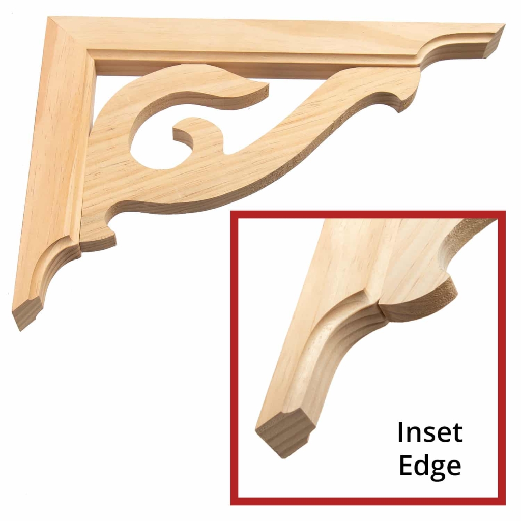 BB151 Post Corner Bracket 400x280x35 LOSP (H3) Pine - Moulded Edge ...